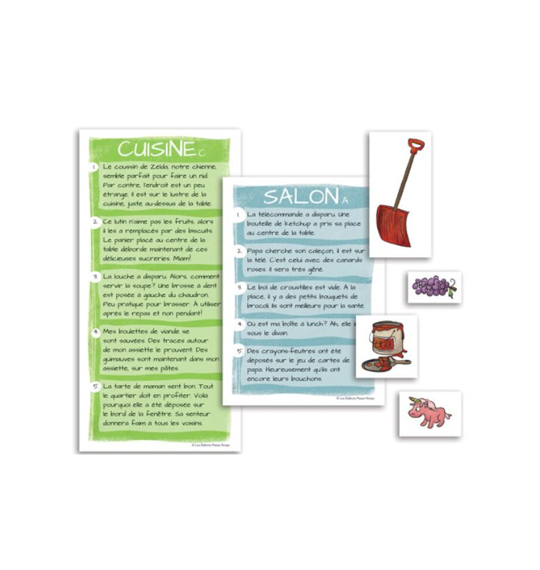 Les petits tours des lutins-Compréhension-Textes-Passe Temps