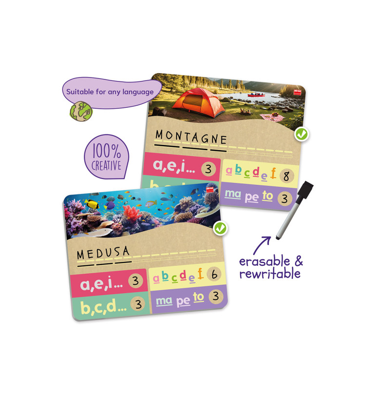 Épelle et découpe les mots en syllabes-Langage écrit-Lecture